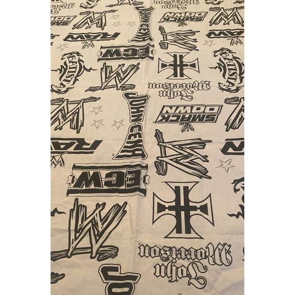 WWE | Accents | Wwe Wwf Wrestling Fabric Material John Cena Raw Smack ...
